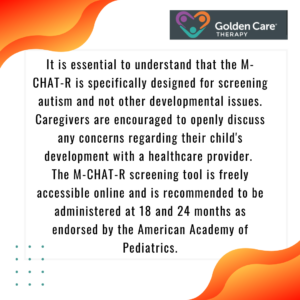 Using the M-CHAT Screening Tool for Autism Risk - Golden Care Therapy