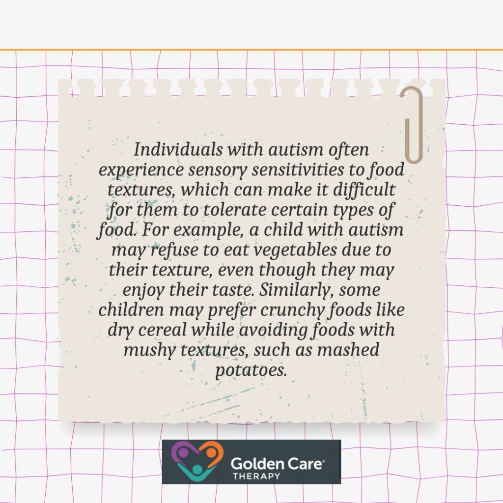 Exploring the Link Between Autism and Dietary Issues - Golden Care Therapy