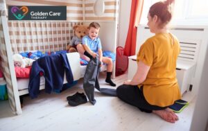 How to Teach Dressing Skills to Autistic Children - Golden Care Therapy